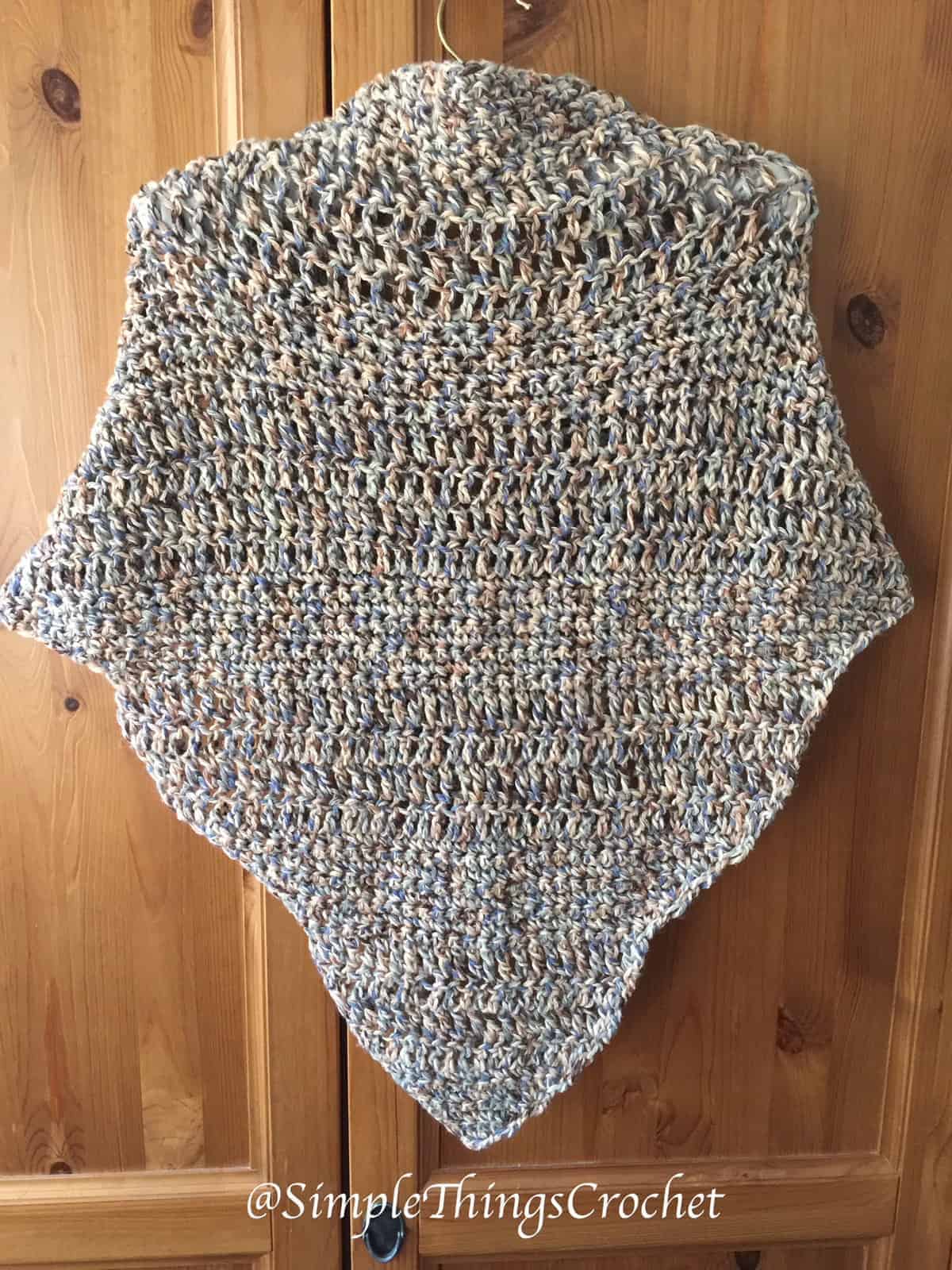 Easy Crochet Shawl Pattern with Simple Stitches