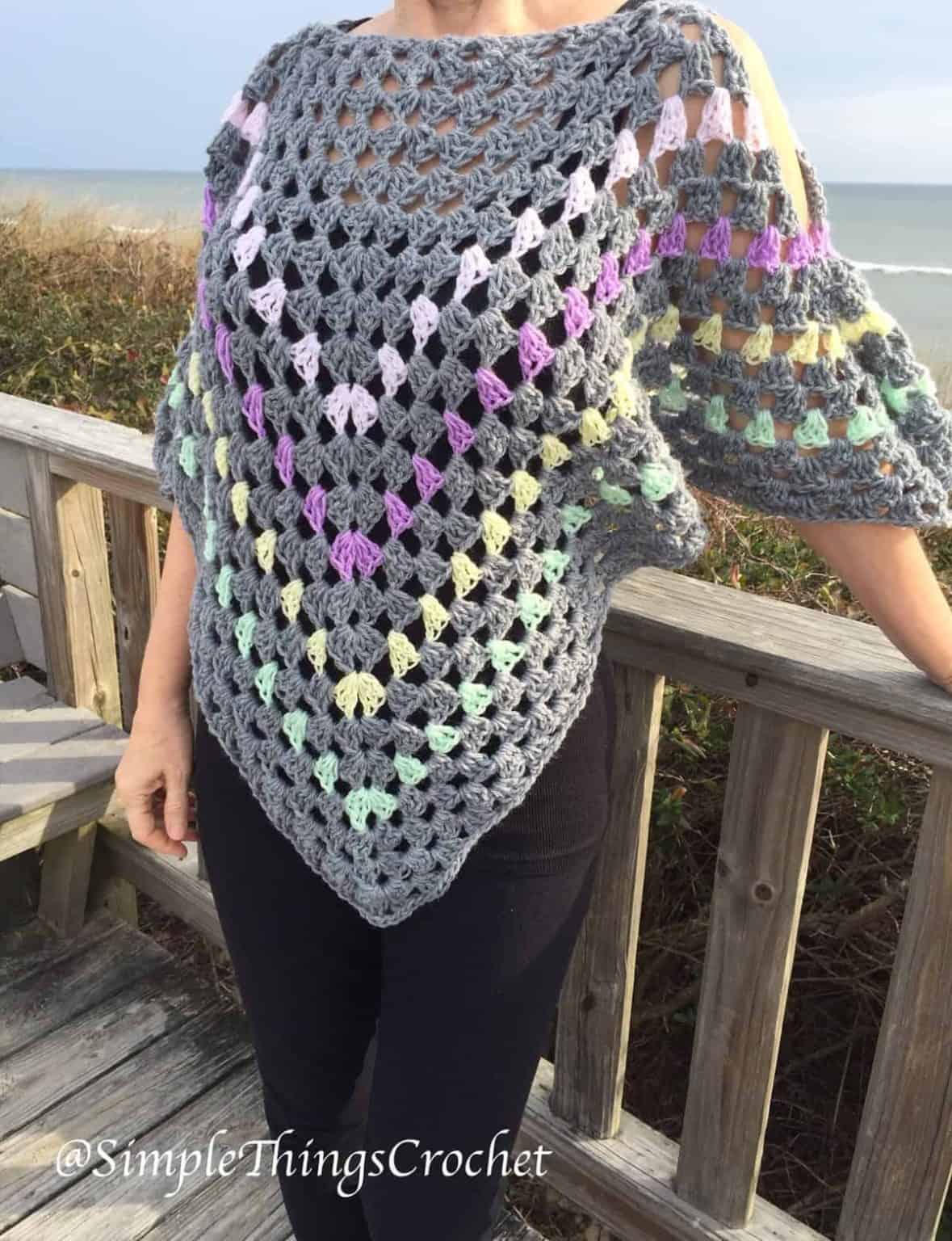 Light Spring Poncho Pattern for Breezy Days
