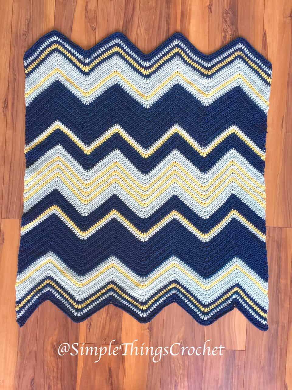 Starry Night Baby Blanket Crochet Pattern
